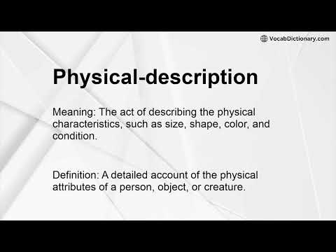 Physical-description Meaning