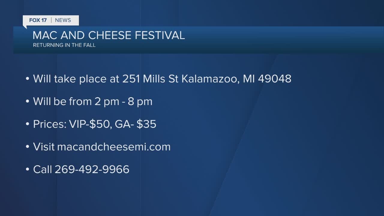 KALAMAZOO HOSTS MAC AND CHEESE FESTIVAL