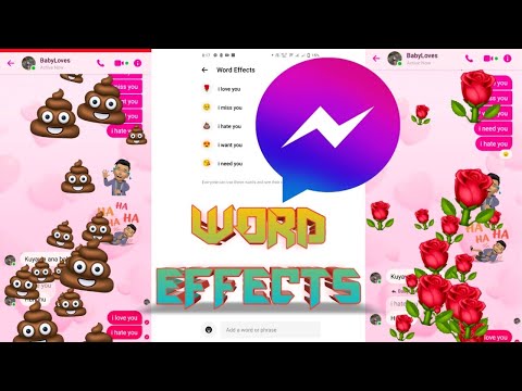 FACEBOOK MESSENGER WORD EFFECTS NEW UPDATES TUTORIAL 2021 FOR #IOS #IPHONE AND #ANDROID AND #PC