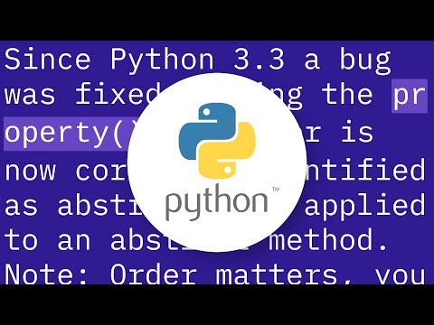 How to create abstract properties in python abstract classes