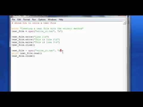 Basic Python Tutorial 24 - Writing in a text file