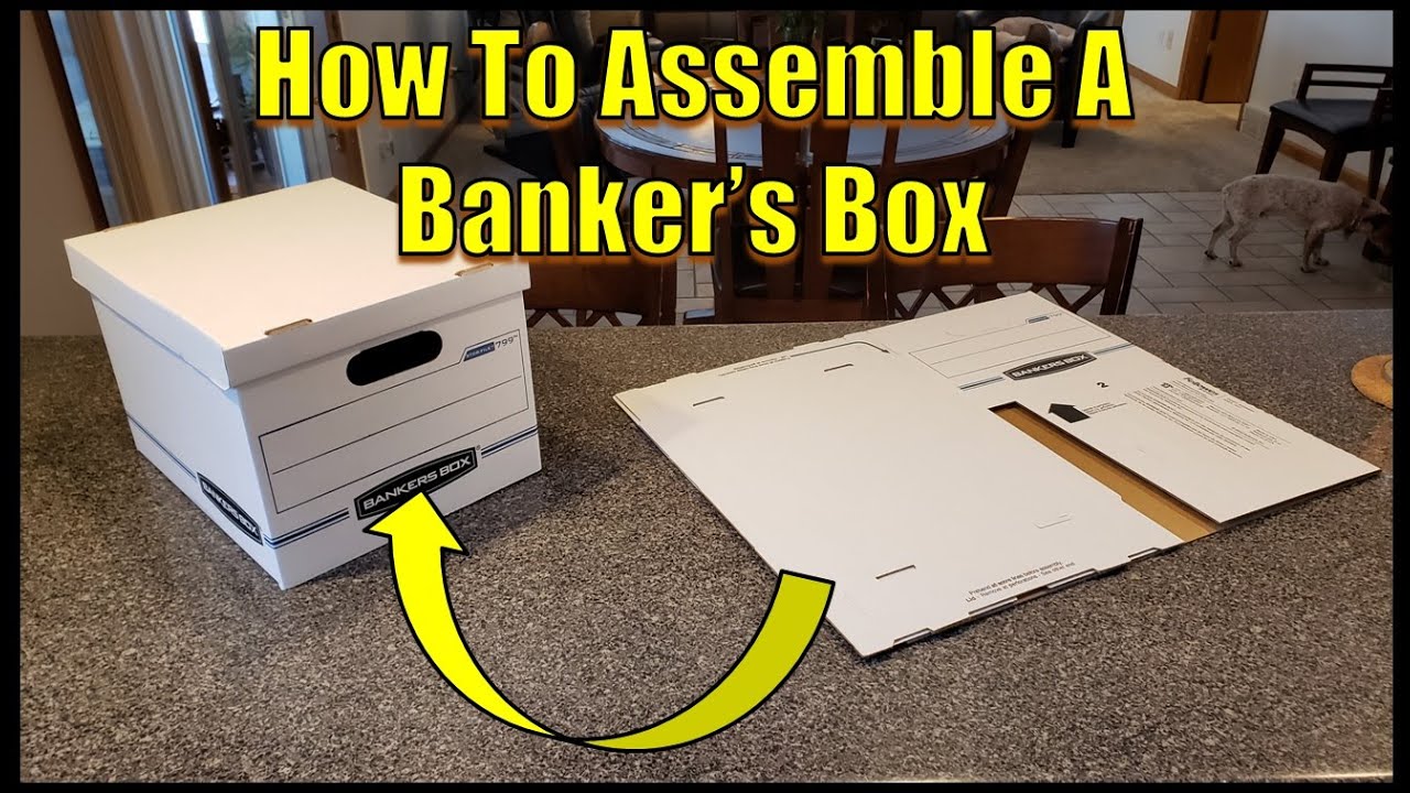 How To Fold a Banker's Box (Step by Step Tutorial)