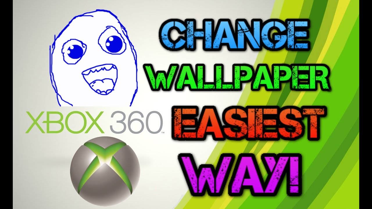 How To Change Your Xbox 360 Background Image Wallaper! EASIEST WAY!