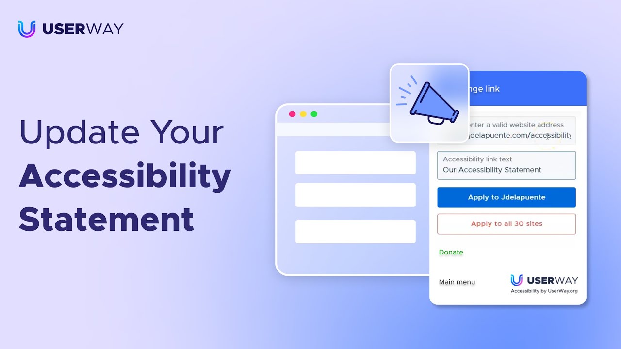UserWay Accessibility Statement: A Quick Update Tutorial