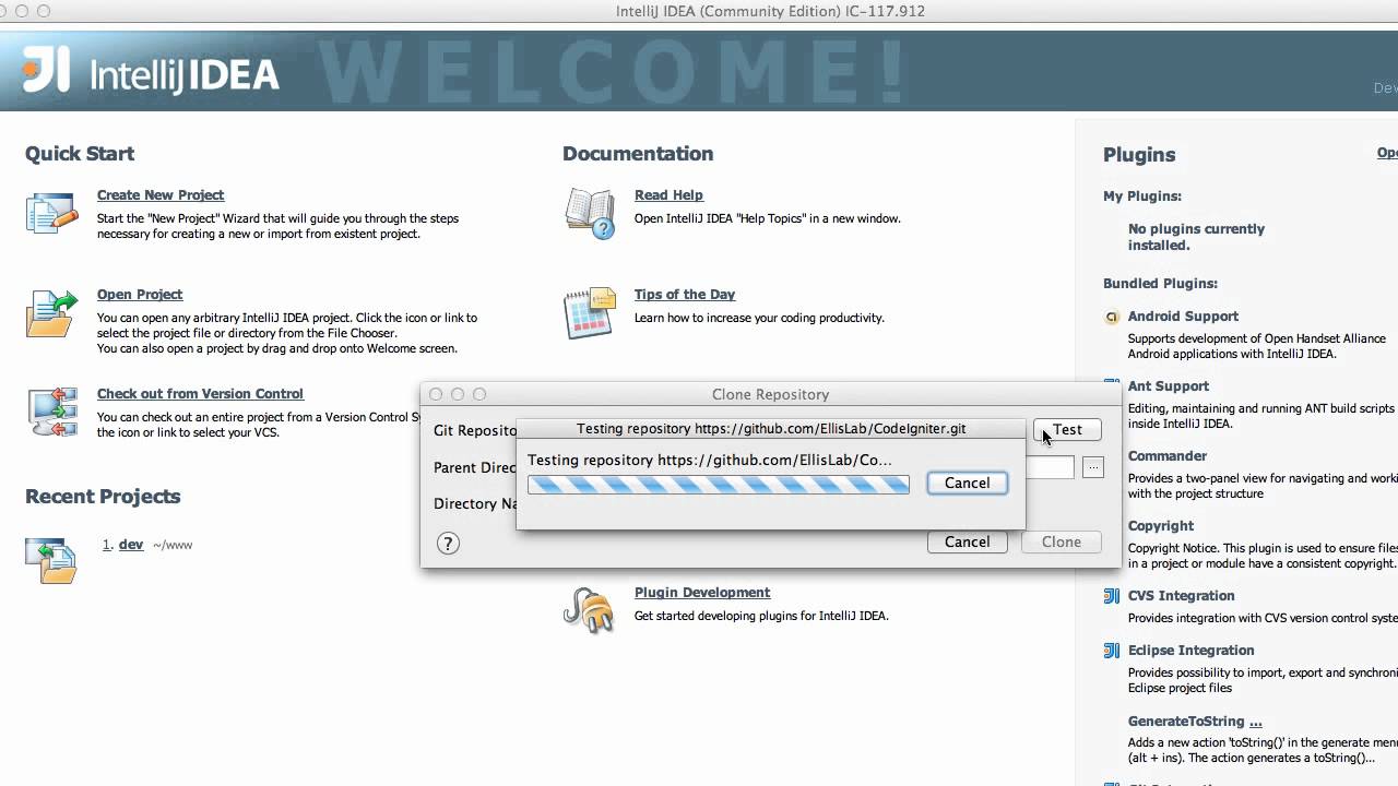 phpStorm 5.0.2 Github error