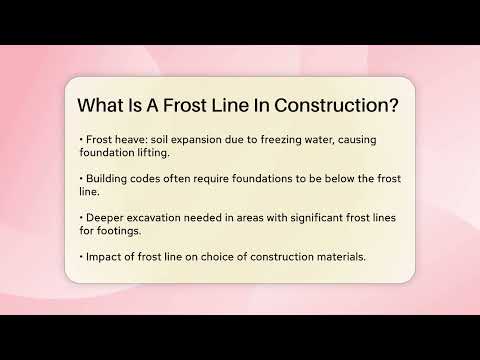 What Is A Frost Line In Construction? - Civil Engineering Explained