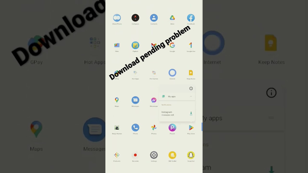 download karne se pending problem solve