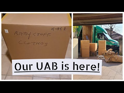 our unaccompanied baggage is here from Korea!