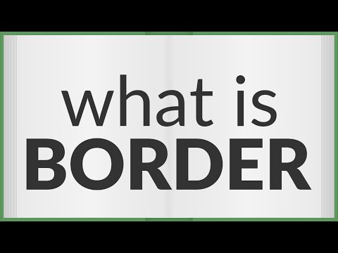 Border | meaning of Border