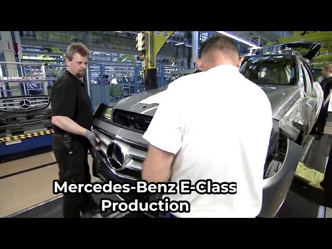 Production Mercedes-Benz E-Class in Germany (W212 Facelift Historic Footage)
