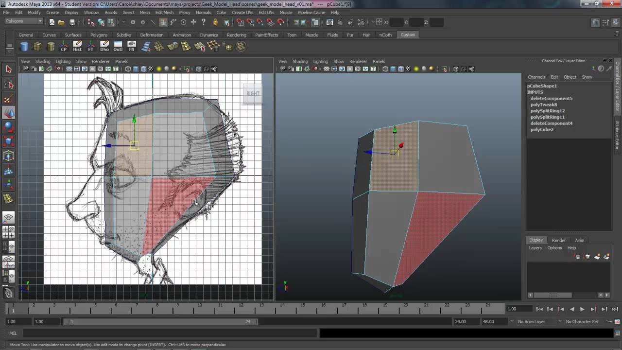 Character Modeling - Lesson 17 (Head)