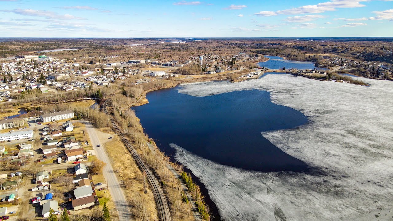 Flin Flon Manitoba Canada Late Spring Mavic Air 2 Flight