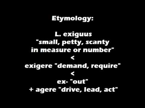 WordBank [exiguous]