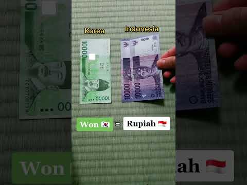 uang korea vs indonesia #shorts #fyp #money #won #rupiah