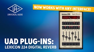 Universal Audio Lexicon 224 Digital Reverb Plug-In - What To Know ...