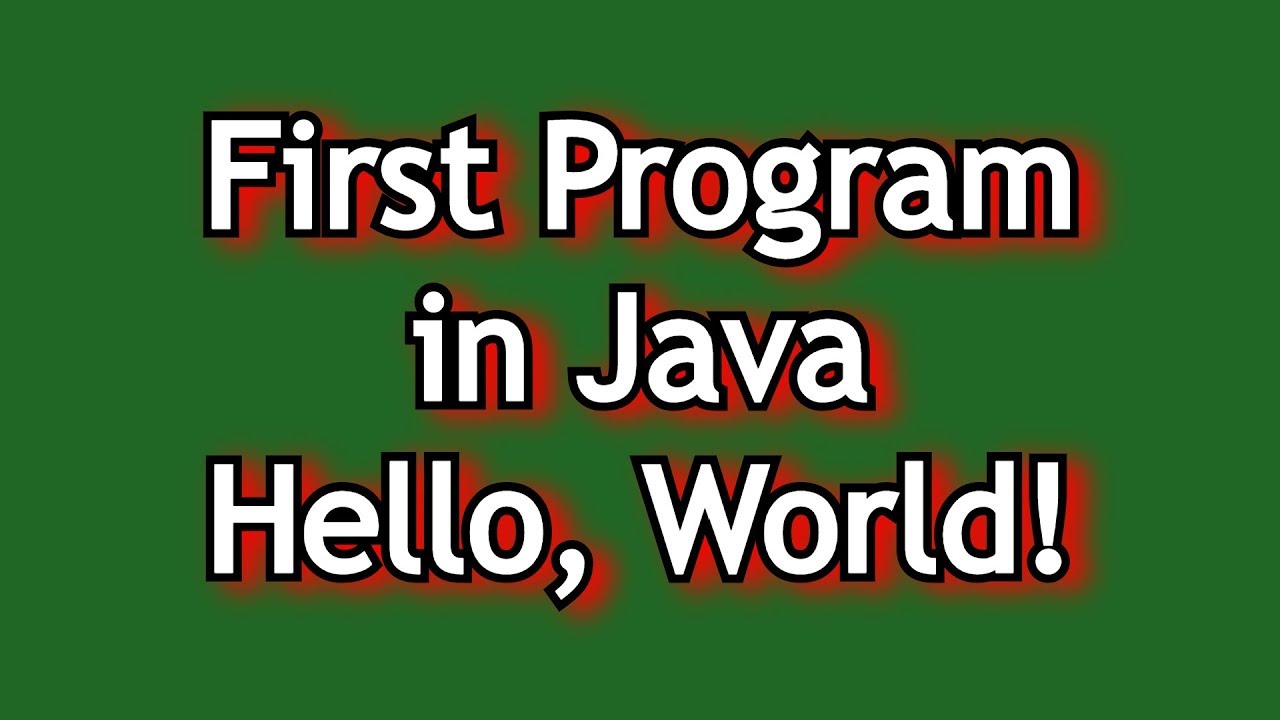 First Program in Java(Hello, World!) | Basic Parameters use to execute a java code | Find Code below