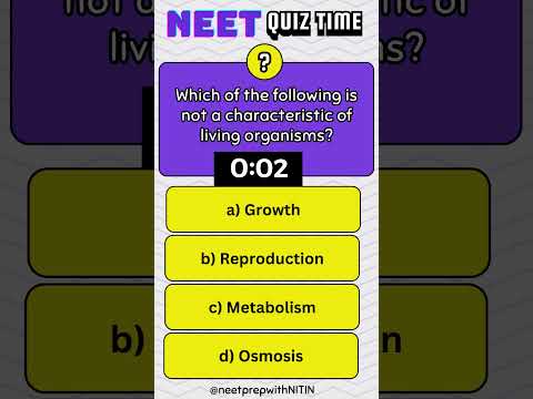 Question 1 | check your neet prep | Living world | biology | NEET 2025
