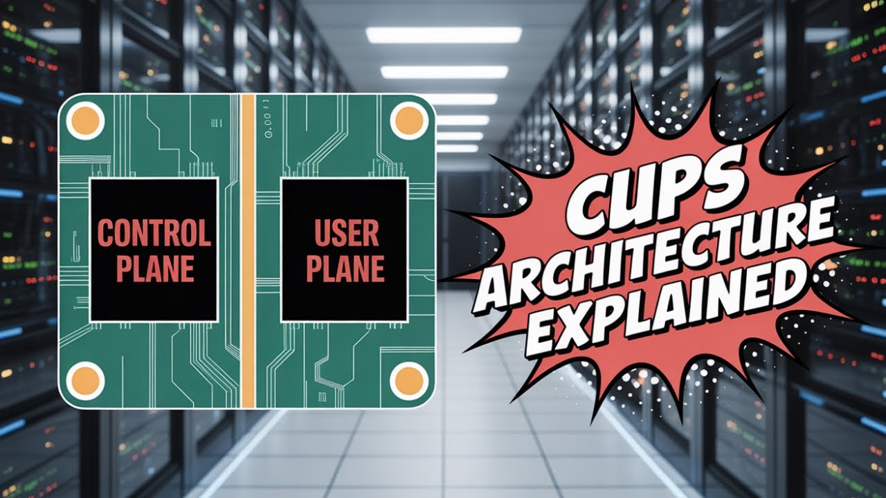 4G EPC CUPS Explained: S-GW/P-GW Separation & Architecture Deep Dive