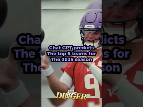 Chat GPT’s top 5 team predictions #nfl #shorts