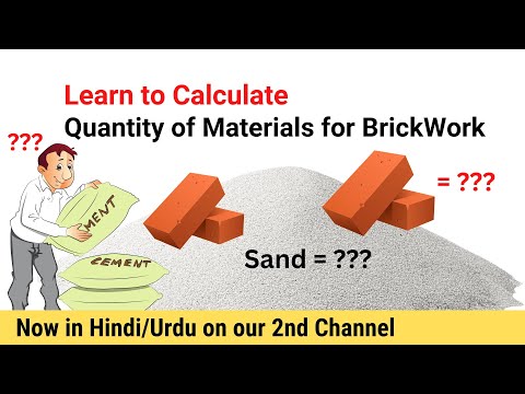 How to calculate the Quantity of mortar & Number of bricks in brickwork In Hindi | Civil Tutor Hindi