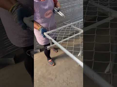 Temporary Chain Link Fence Prosessing - info@metalfencetech.com