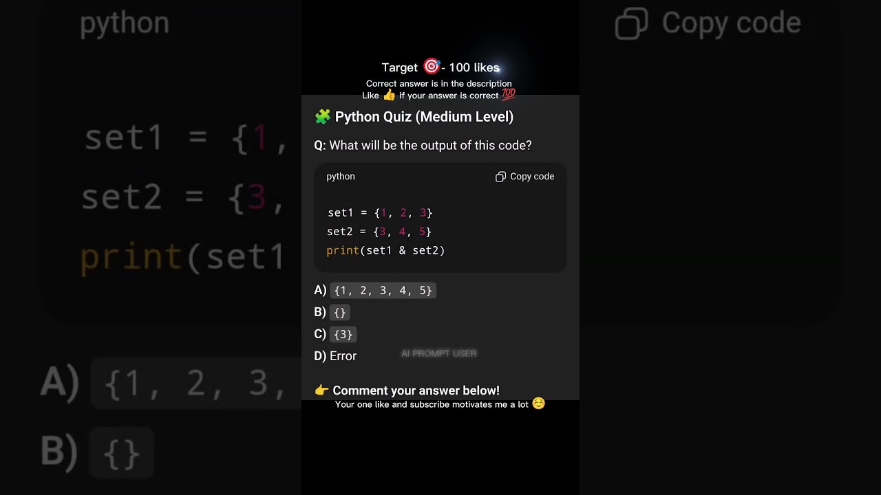 Collecting Programmers day 43 (88/100) #python #programminglanguage #aipromptuser