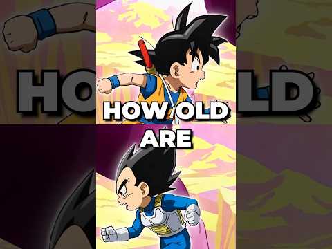 How old are mini GOKU & VEGETA in DAIMA?!
