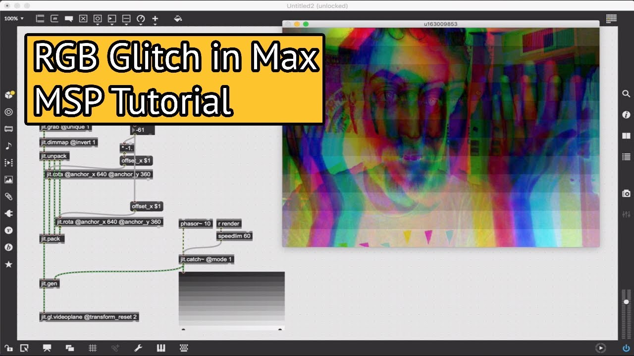 RGB Glitch Effect Max MSP Tutorial