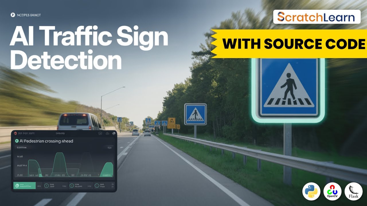Traffic Sign Detection using Python | OpenCV & Deep Learning | AI Project + Source Code #python