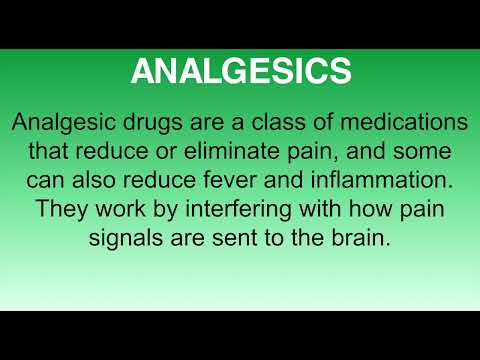 Pharmacology | Analgesics | Opioids and non-opioids