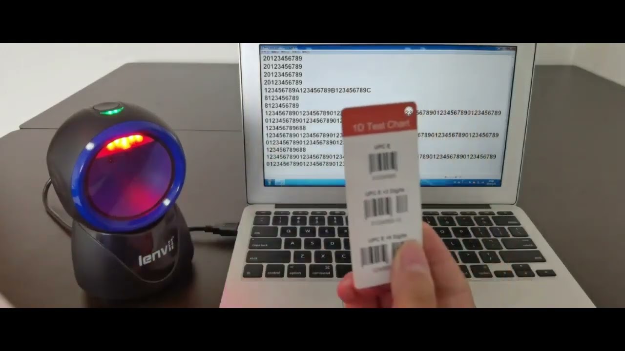 LENVII D8800 Omnidirectional QR Code Scanner  Scan 1D/2D/QR Codes  Compatible with various systems
