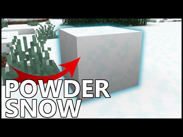 How to get and use powder snow in Minecraft 1.18 update