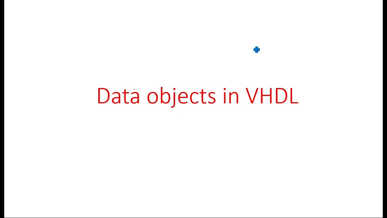 VHDL | Data objects | Constant & Variable | Part -1/2 | Digital System Design | Lec-08