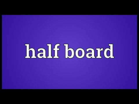 Half board Meaning