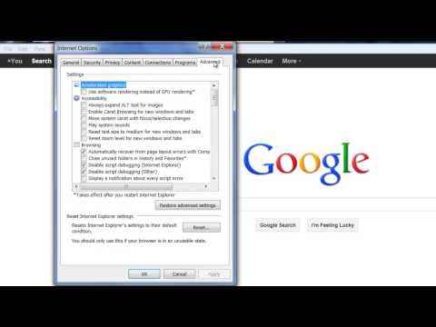 Reset Internet Explorer Settings to Default