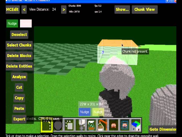 BOULDER - custom MCEdit filter to generate boulders Minecraft Mod