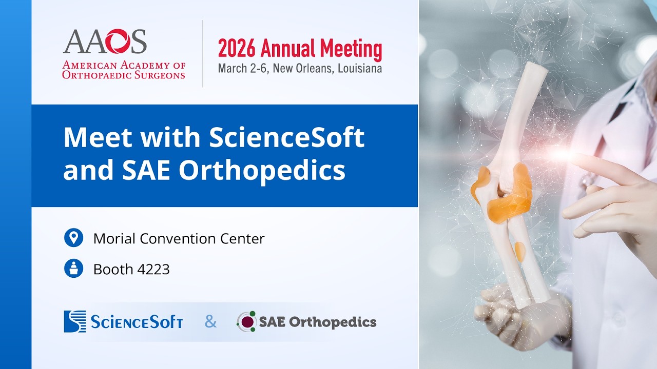 AAOS 2026 Annual Meeting | Invitation from ScienceSoft