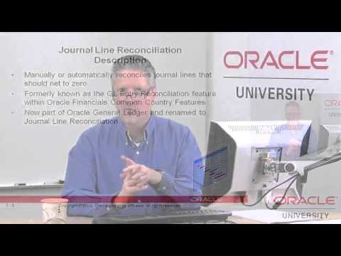 Introduction to General Ledger: Accounting Manager - Journal Line Reconciliation