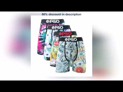 #4Pcs Sexy Men Underwear Boxers Fashion Print Underpants Male Panties Lingerie Breathable Printe