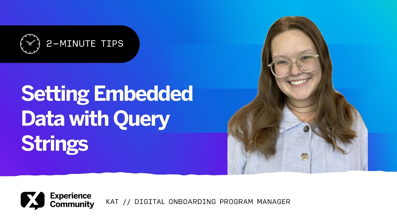 Setting Embedded Data with Query Strings