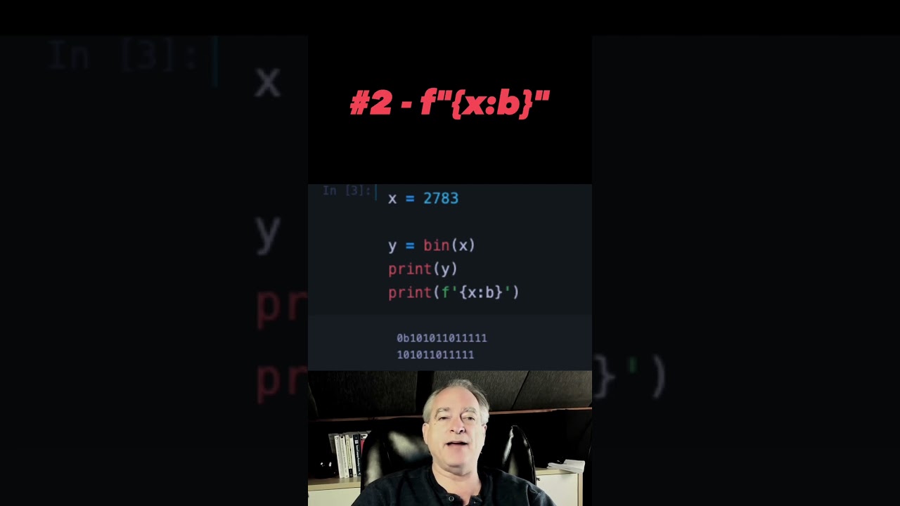 2 ways to get BINARY format of Python integer  🐍 #python #shorts