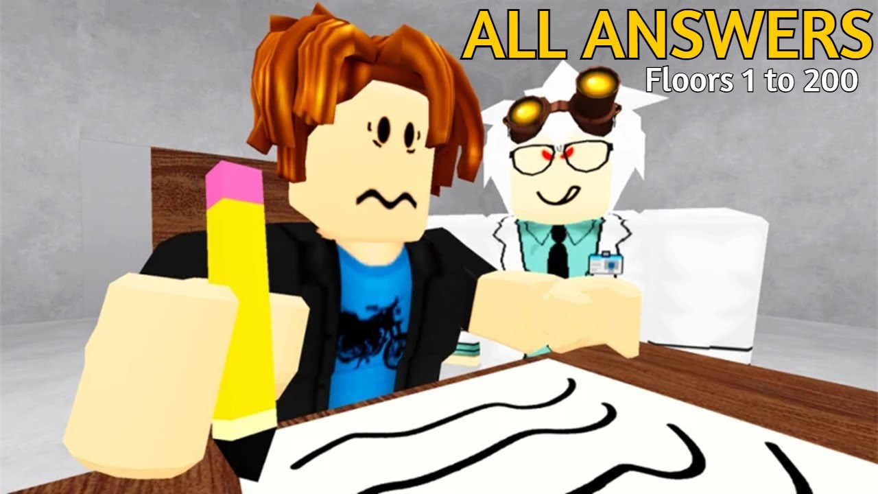 IQ Test Roblox All Answers (Floor 1  to 200)