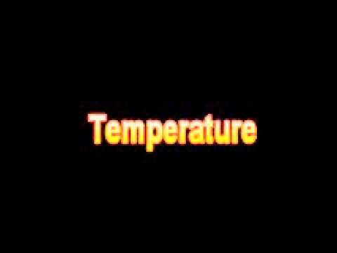 What Is The Definition Of Temperature