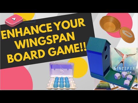 Enhance Your Wingspan Board Game with This Amazing 3D Printed Dice Tower and Addons!