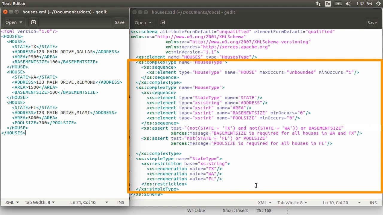 XML Conditional Validation Using XML Schemas