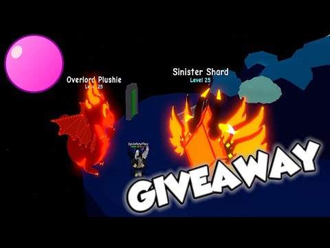 BGS Secret Pet Giveaway OVERLORD PLUSHIE & SINISTER SHARD (Roblox Bubble Gum Simulator)