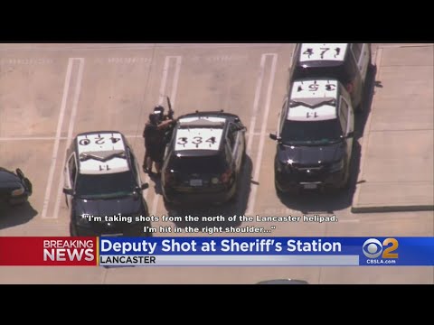 LA County Sheriff's Deputy Shot In Parking Lot Of Lancaster Station, Suspect Still At Large