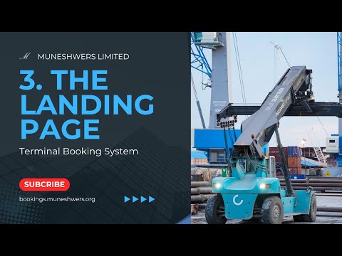 3. The Landing Page - Muneshwers Terminal Booking System