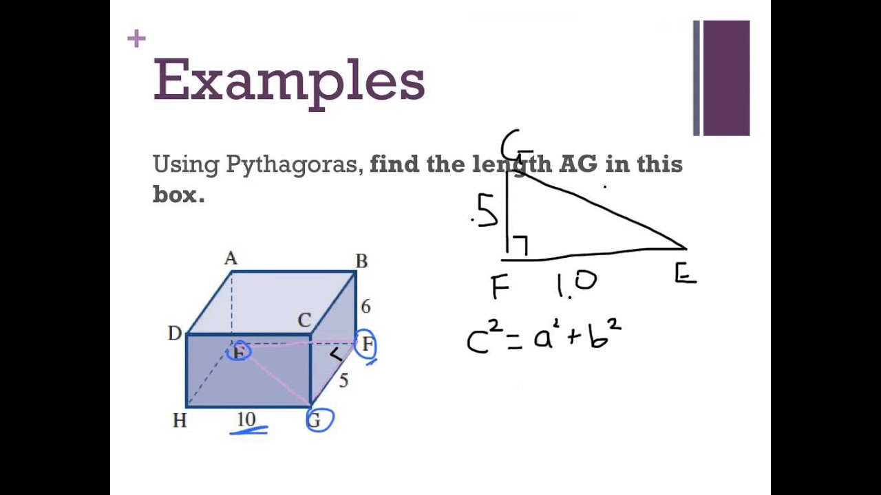 Year 8: 3D Pythagoras