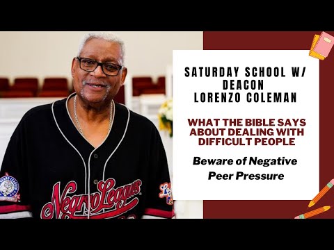 Saturday School: Beware of Negative Peer Pressure